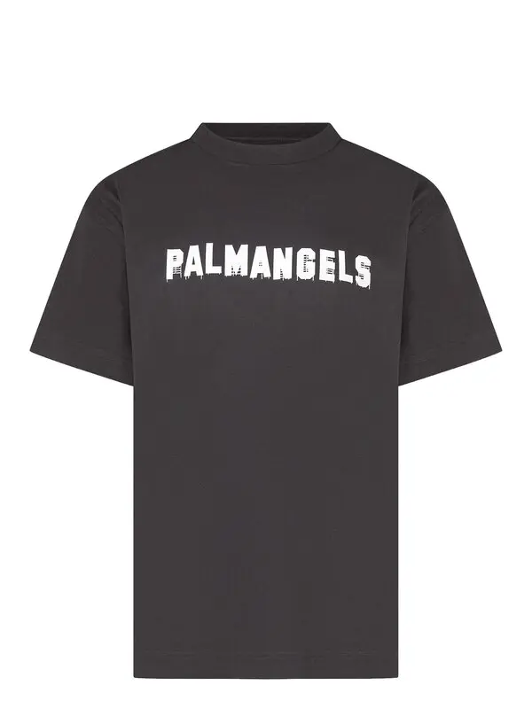 Palm Angels Logo Graphic T-shirt - Black