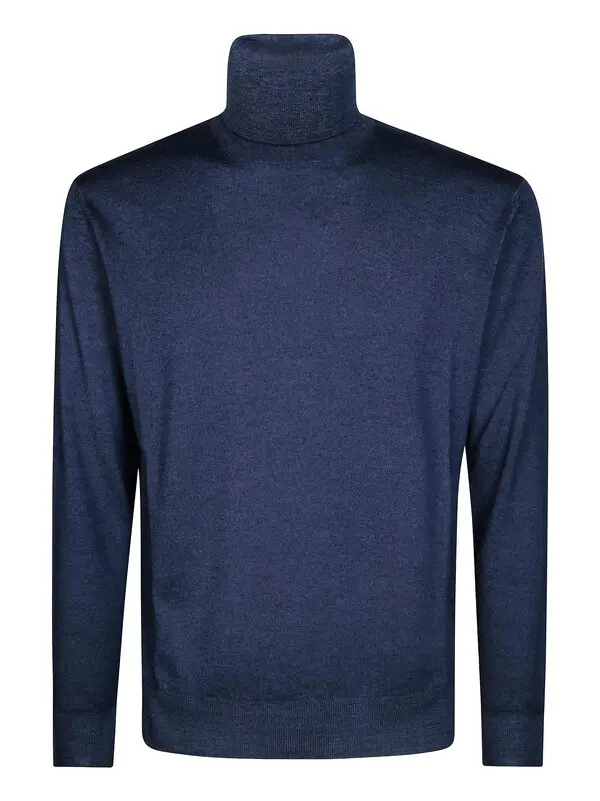 Altea Merino Wool Turtleneck Sweater - Blu