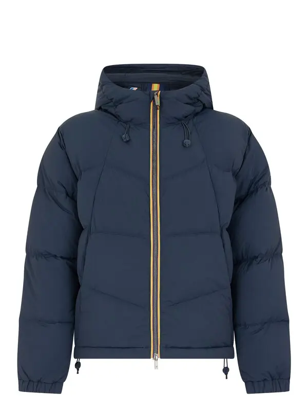 K-WAY Fancy Nylon Down Jacket - Blue Depth