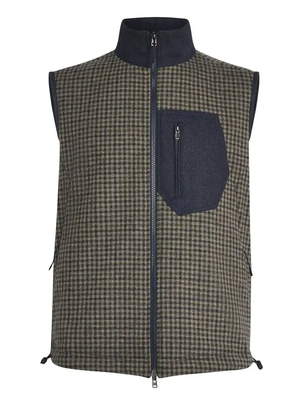 Sease Reversible Padded Gilet - Green