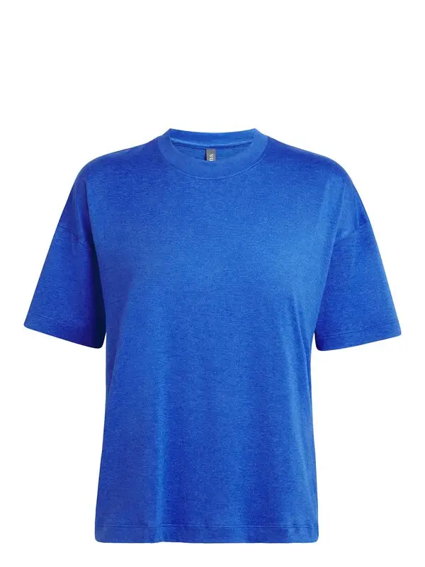 Vuori Strato Tech Oversized T-shirt - Blue