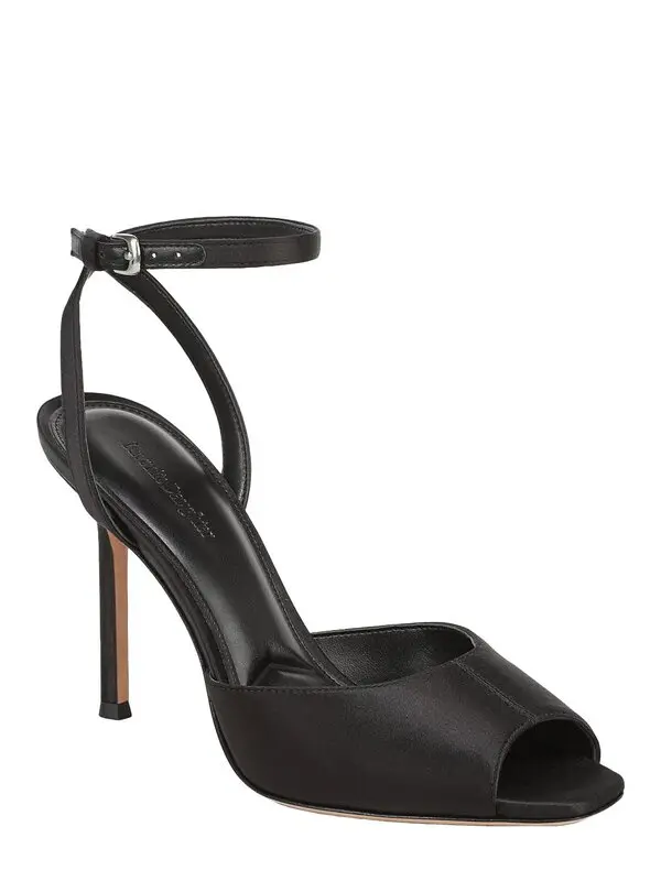 FAVORITE DAUGHTER Yamine Ankle Strap Stiletto Sandal - Black