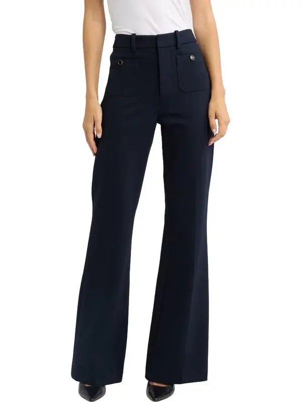 FRAME The Pixie Flare Trouser - Navy
