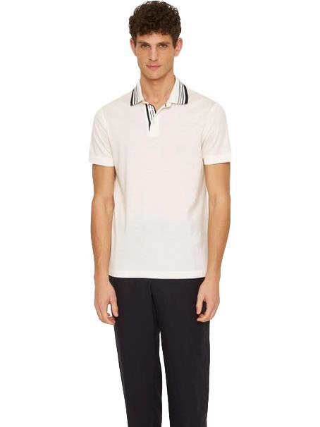Orlebar Brown Dominic Stripe Polo Shirt - White Sand