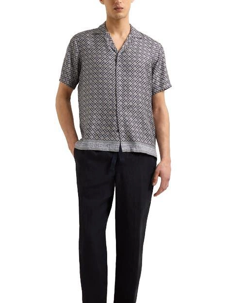 Orlebar Brown Maitan Silk Relaxed-fit Shirt - Night Iris