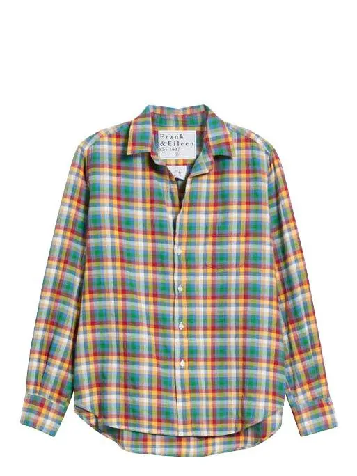 Frank & Eileen Eileen Checked Cotton Flannel Shirt - Multi Check Flannel