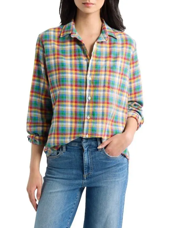 Frank & Eileen Eileen Checked Cotton Flannel Shirt - Multi Check Flannel