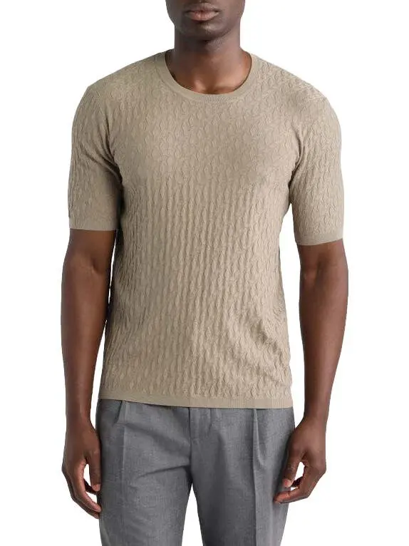 Emporio Armani Short Sleeve Sweater T-shirt - Grey