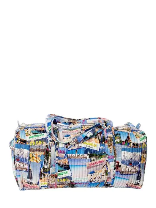 SUNSHINE SOCIETY World Traveler Weekender Duffle - Blue