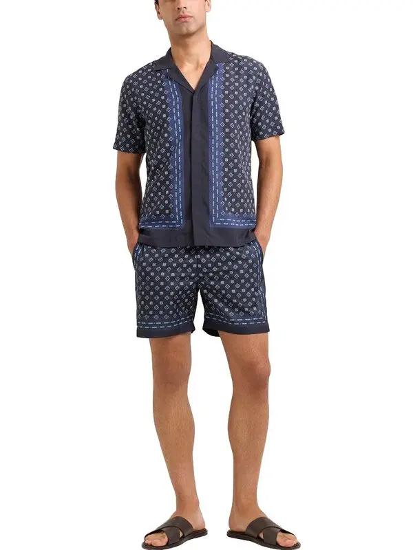 Orlebar Brown Maitan Relaxed-fit Shirt - Night Iris