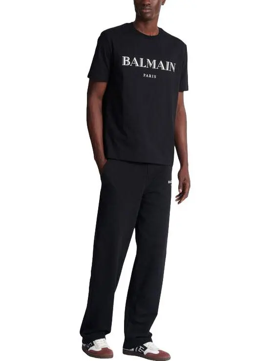 Balmain T-shirt With Print - Black