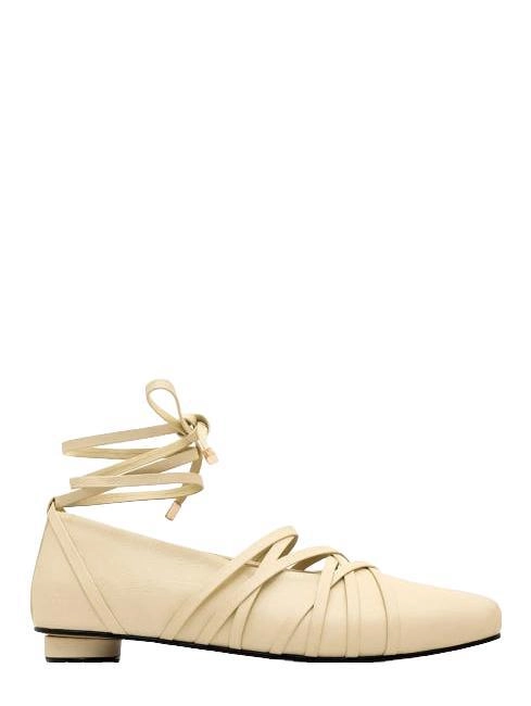 ALTA Sofia Leather Flats - Butter
