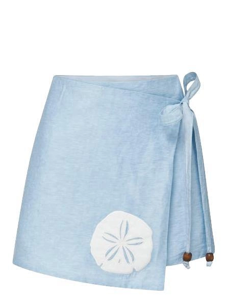 TOMBOLO Sand Dollar Stimulus Mini Skirt - Blue