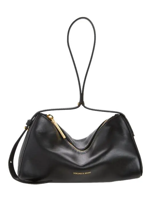 Veronica Beard Leather Shoulder Bag - Black