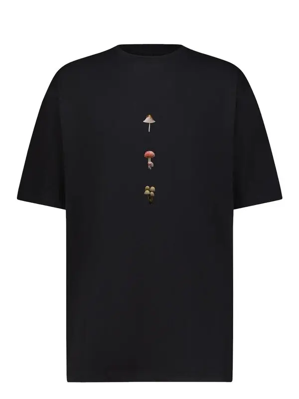 UCHÈ Chè Mushroom Graphic T-shirt - Black
