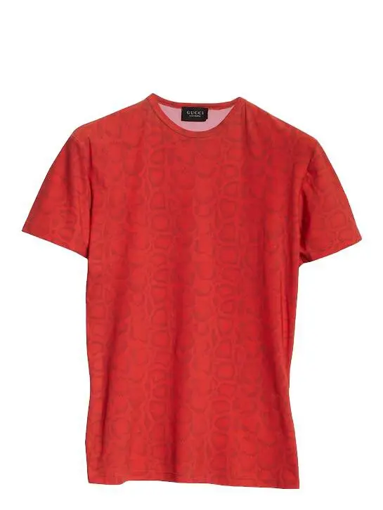 Gucci Printed Stretch Jersey T-shirt - Red