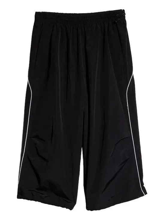 Gucci Cotton Nylon Bermuda With Embroidery - Black