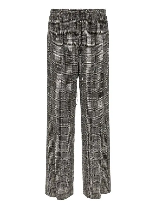 Ermanno Scervino All-over Crystal Embellished Wide-leg Trousers - Gray