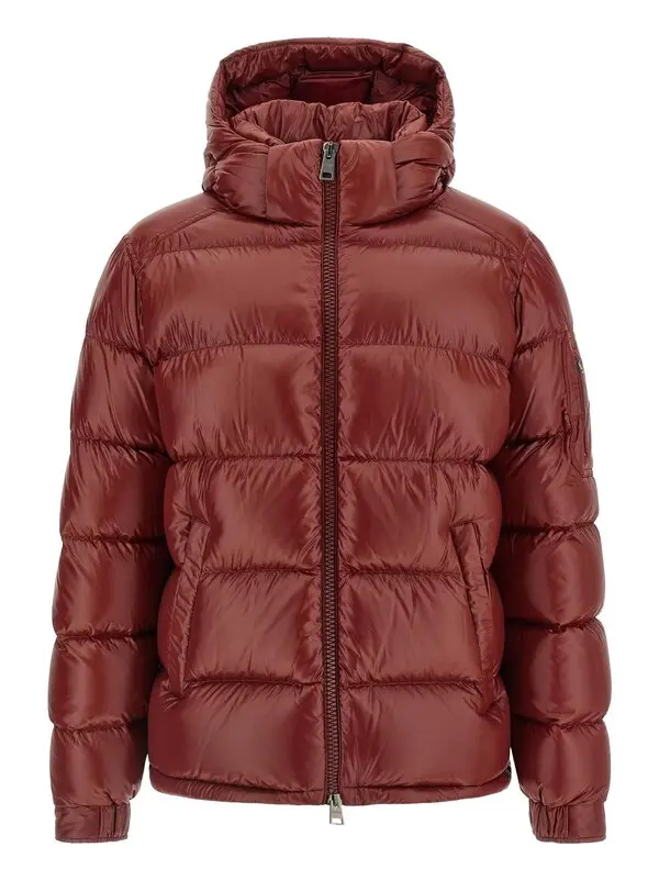 Herno Quilted Down Jacket With Hood - Bordeaux