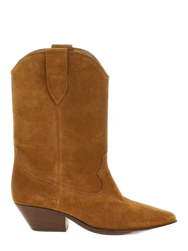 Isabel Marant Étoile Duerto Suede Western Boots - Brown