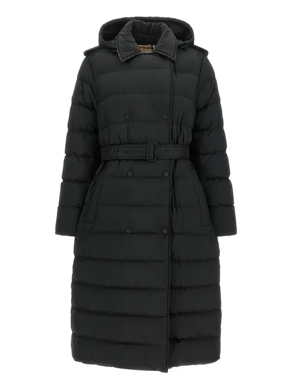 Burberry Kent Long Down Jacket - Black