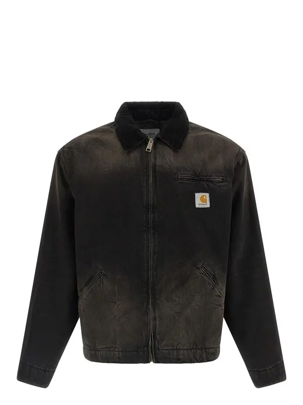Carhartt Work In Progress Og Detroit Denim Jacket - Black