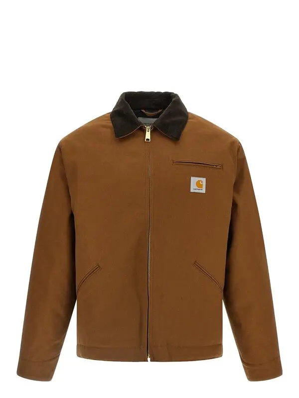 Carhartt Work In Progress Og Detroit Canvas Jacket - Brown