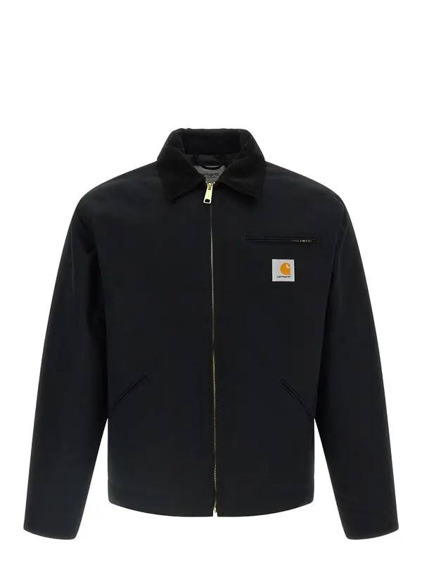 Carhartt Work In Progress Og Detroit Dearborn Canvas Jacket - Black