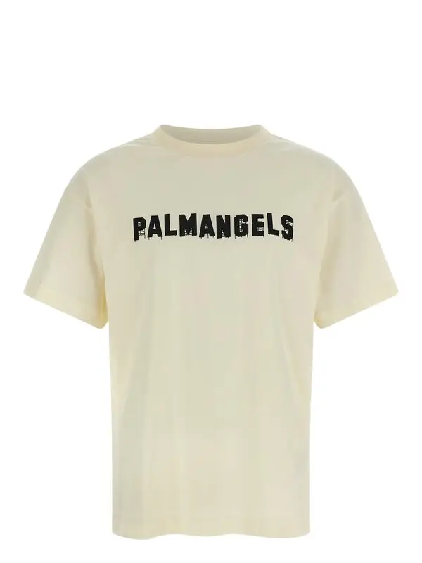 Palm Angels Logo Print T-shirt - White