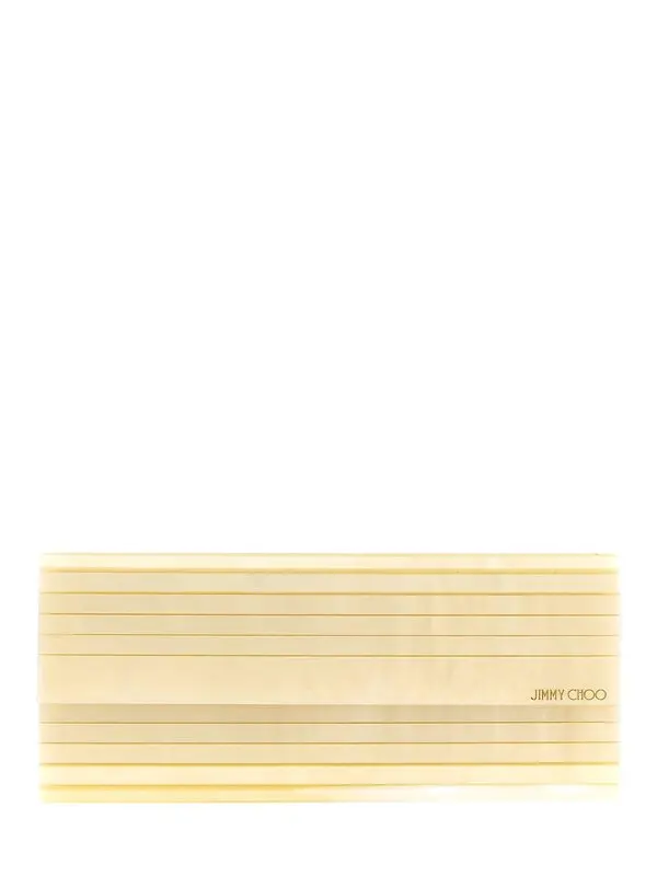 JIMMY CHOO Sweetie Mother-of-pearl Effect Clutch With Chain Strap - Gold