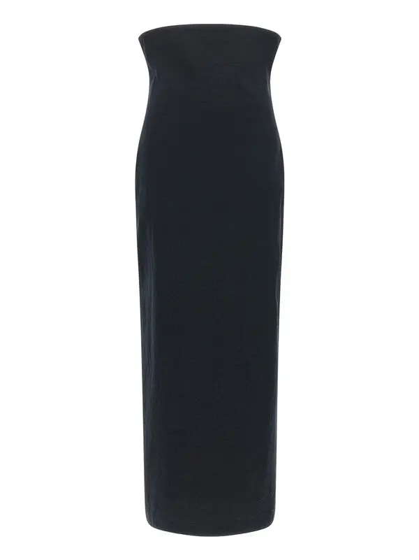 Issey Miyake Maxi Skirt With Zip Closure - Black