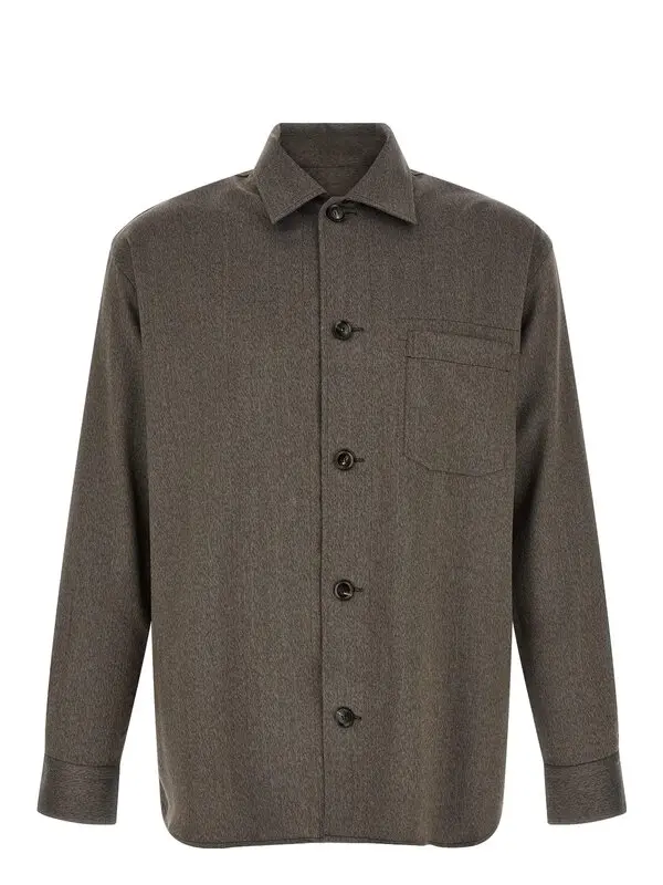 Brioni Workwear' Shirt - Brown