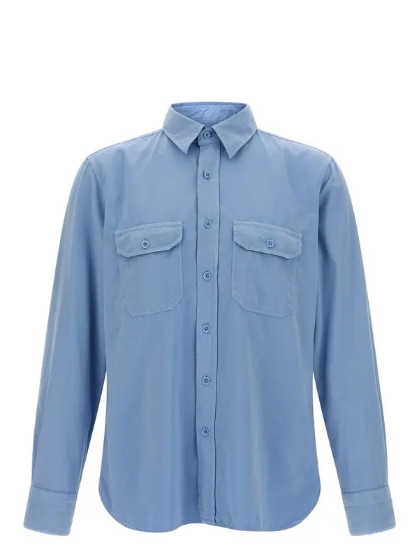TOM FORD Faille Shirt - Light Blue