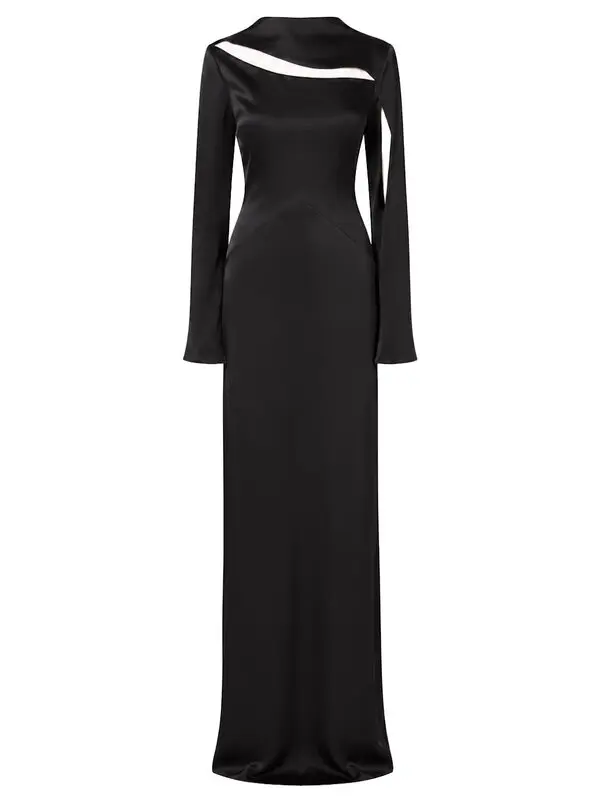 KHRIS K Agate Maxi Dress - Black