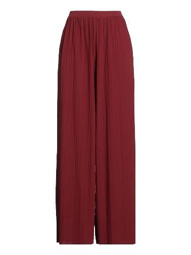 Max Mara Brick Polyester Wide-leg Pants - Red