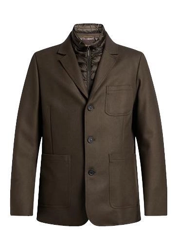 MOORER Wool, Polyamide, And Cashmere Single-breasted Coat - Brown