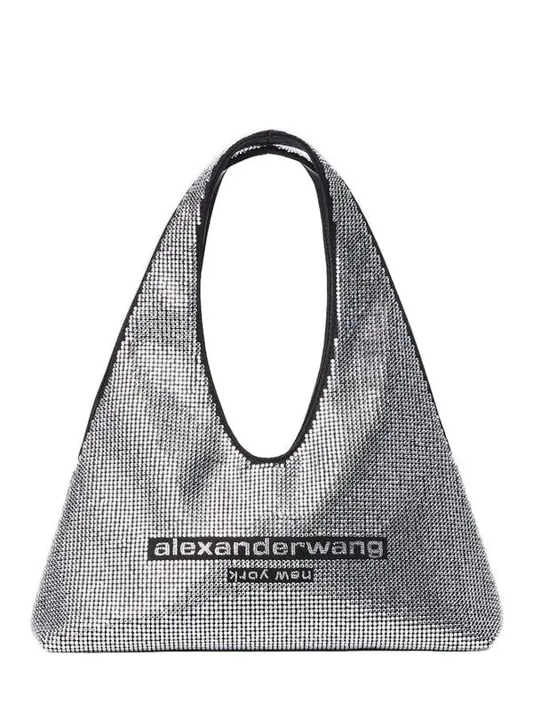 Alexander Wang Pike Crystal Mini Bag - Black/silver