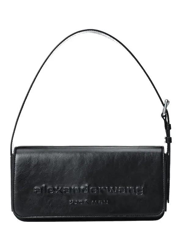 Alexander Wang Punch Flap Shoulder Bag - Black