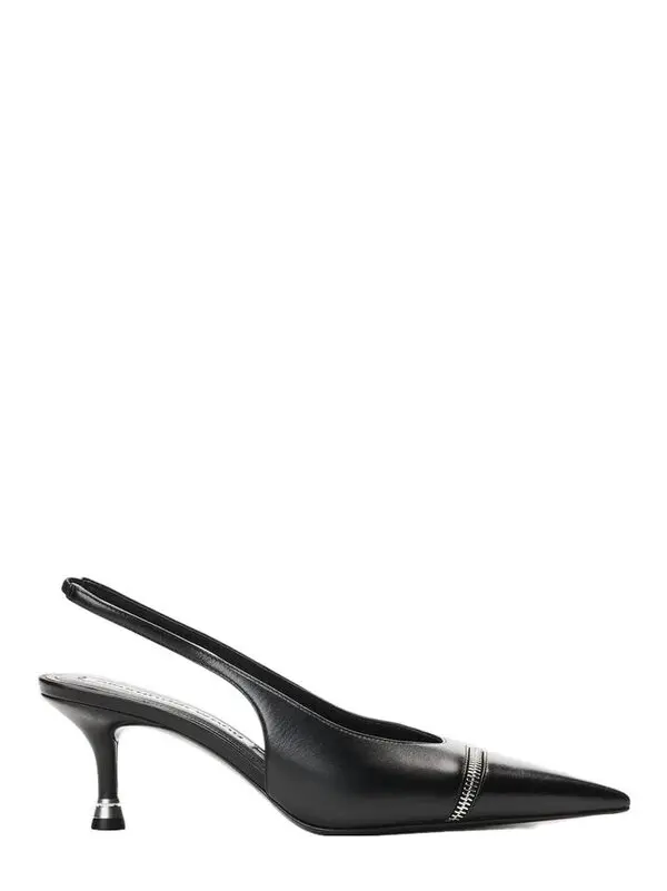 Alexander Wang Slasher 65mm Zip Slingback Pumps - Black