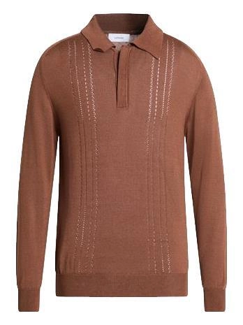 LARDINI Polo Shirt Size Cotton, Viscose - Brown