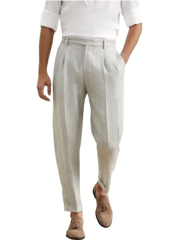 Brunello Cucinelli Cropped Tailored Trousers - Gray
