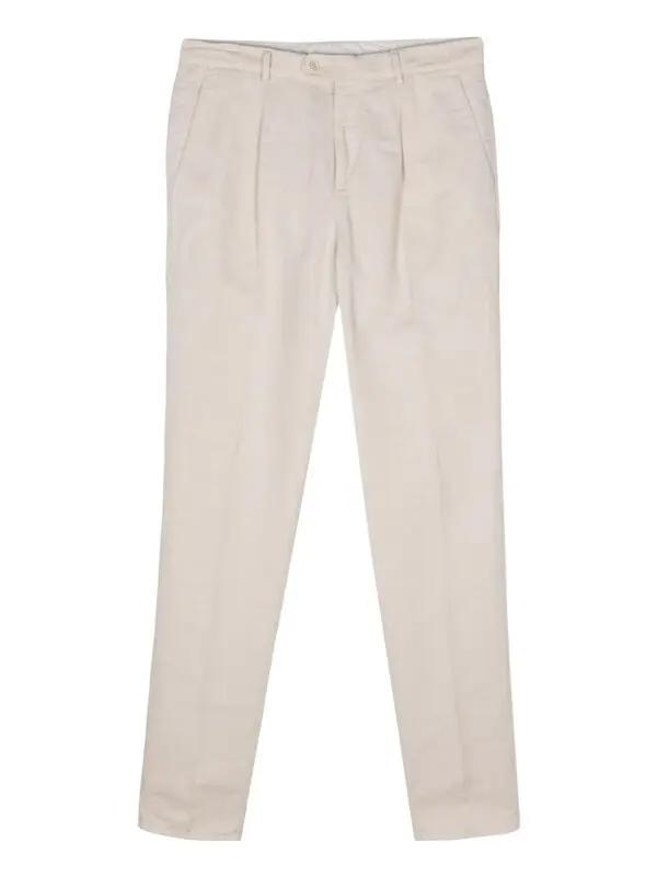 Brunello Cucinelli Pleated Tailored Trousers - White