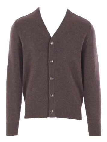 Brunello Cucinelli Ribbed Button-front Cardigan - Brown
