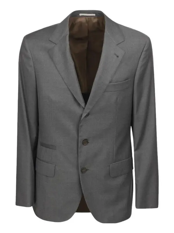 Brunello Cucinelli Single-breasted Blazer - Black