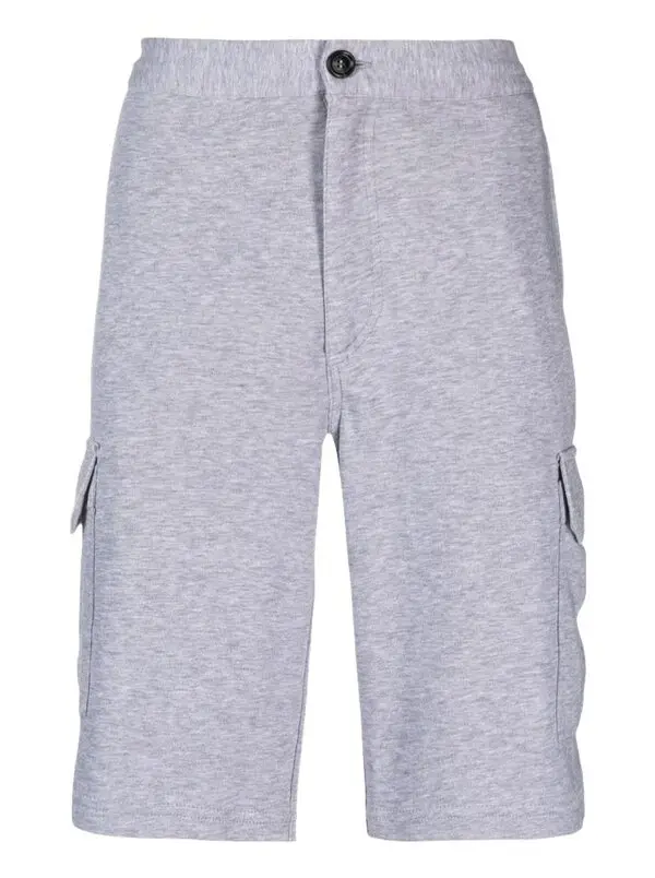 Brunello Cucinelli Mélange Straight-leg Shorts With Cargo Pockets - Gray