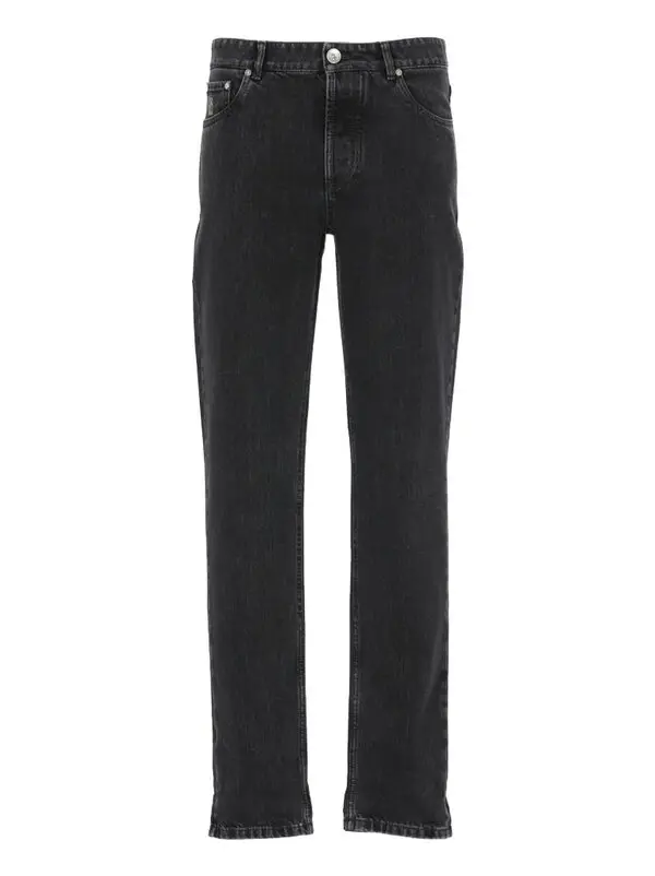 Brunello Cucinelli Straight-leg Cotton Jeans - Black