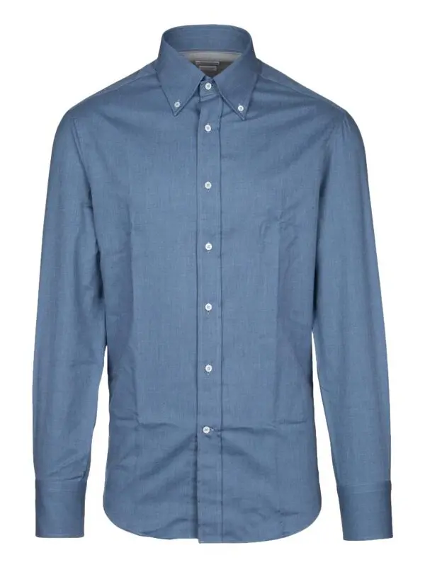 Brunello Cucinelli Long-sleeve Denim Shirt - Blue