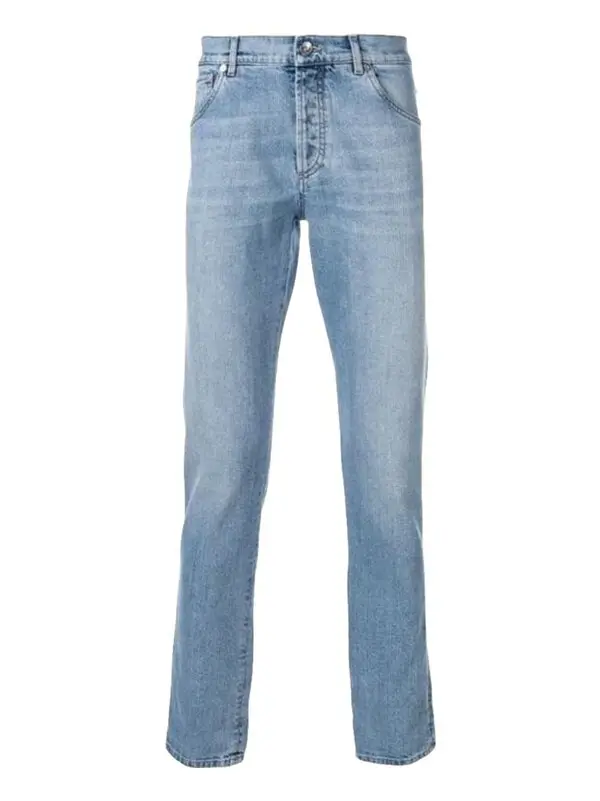 Brunello Cucinelli Skinny Low Rise Jeans - Blue