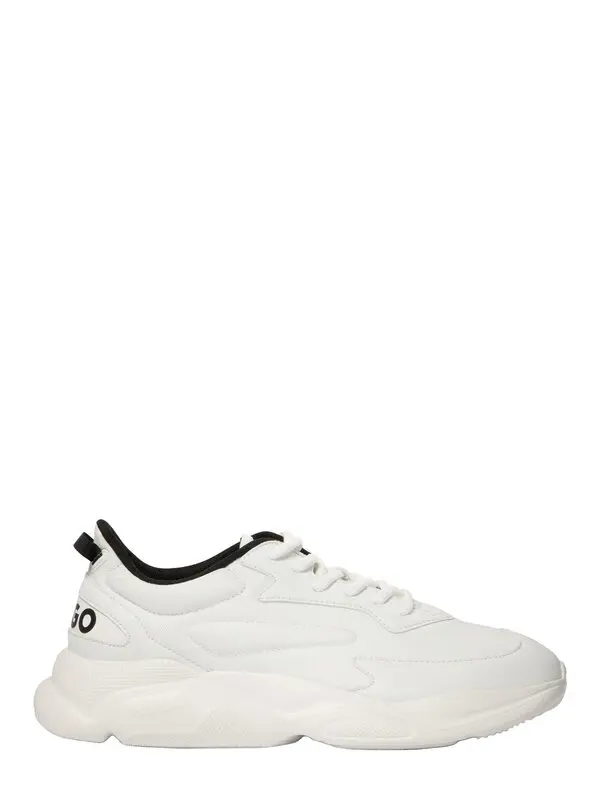 Hugo Boss Logo Detailed Chunky Lace-up Trainers - White