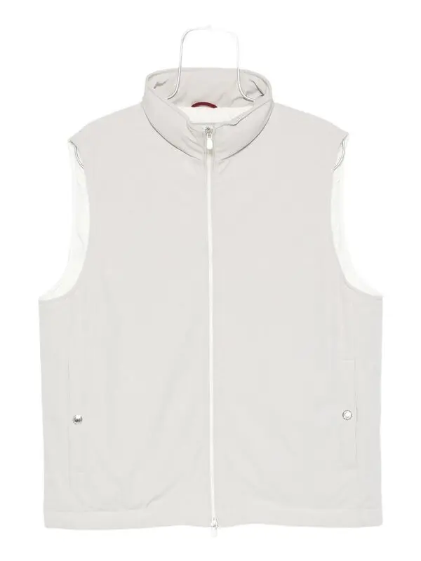 Brunello Cucinelli Zip-front Gilet - Grey